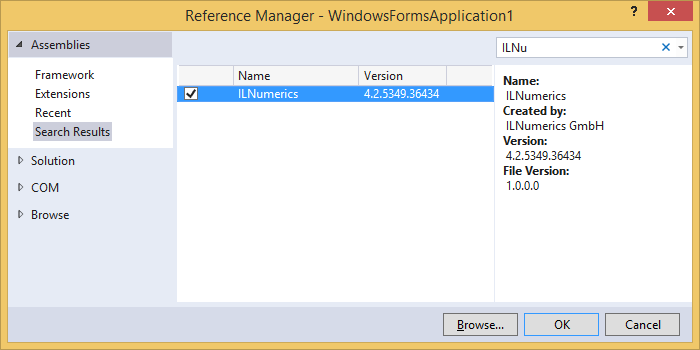 ILNumerics Visual Studio Computing Extension